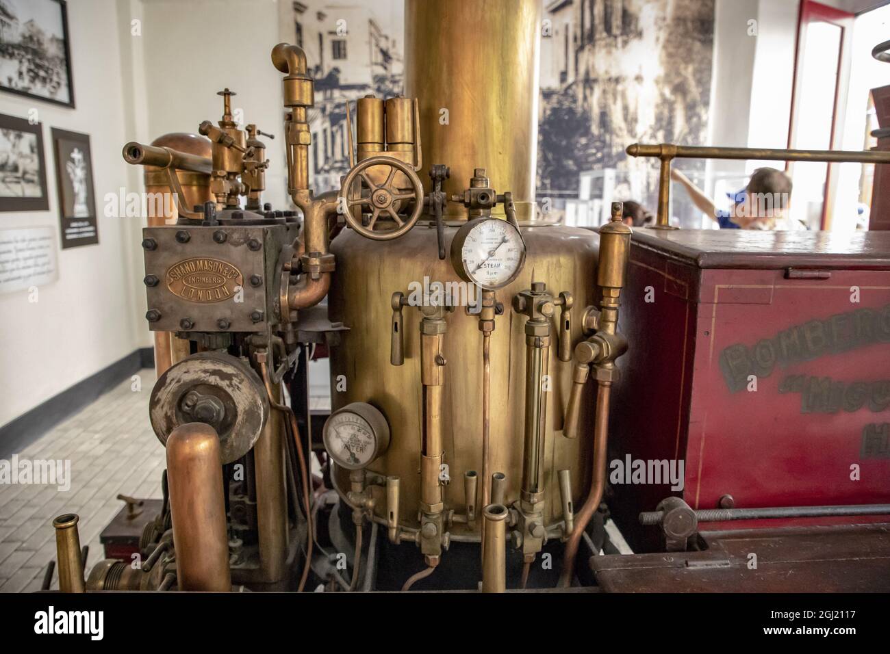 HAVAN, CUBA - Feb 07, 2020: A shot of a steam engine used by the Cuban ...