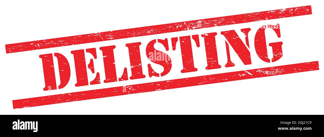 Delisting stamp hi-res stock photography and images - Alamy