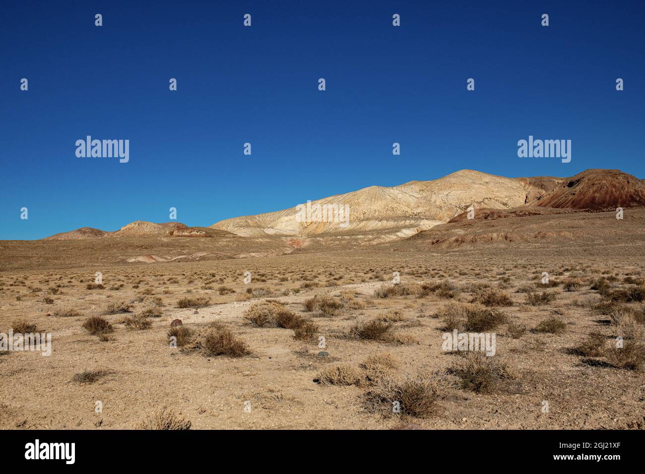 USA, Nevada, Black Rock Desert, Calico Hills, Calico Mountain Wilderness from Soldier Meadows ...
