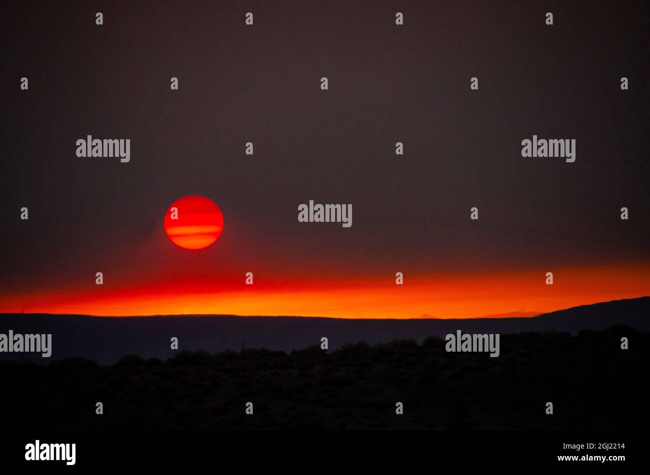 USA, Nevada, Sunrise over smokey Nightingale Mountains Stock Photo - Alamy