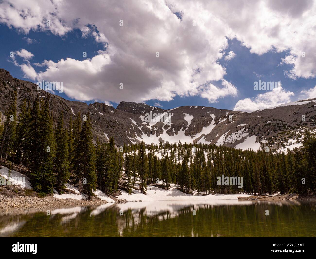 Stella Lake, Wheeler Peak, Great Basin National Park at 10,000 feet ...