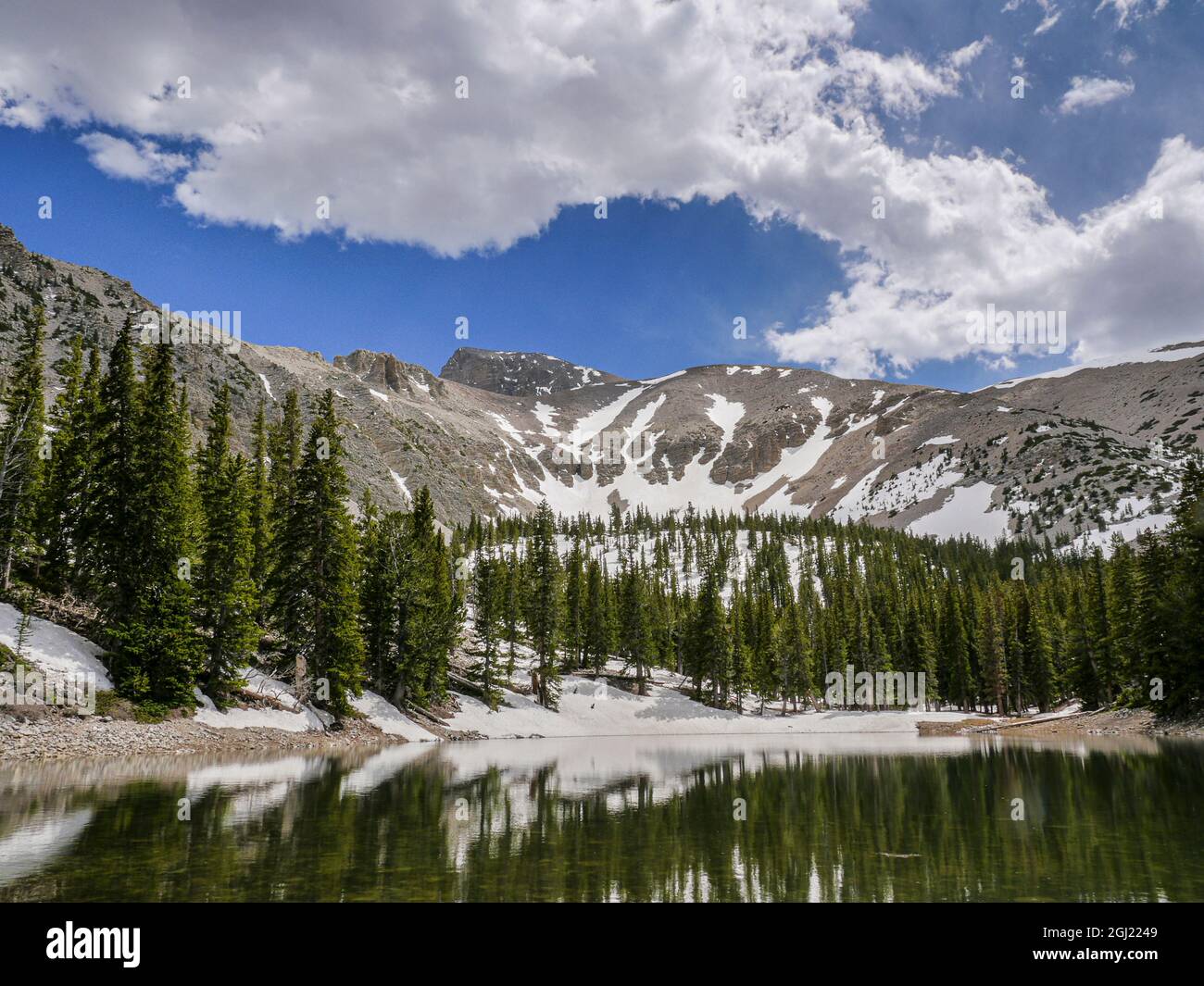 Stella Lake, Wheeler Peak, Great Basin National Park at 10,000 feet ...