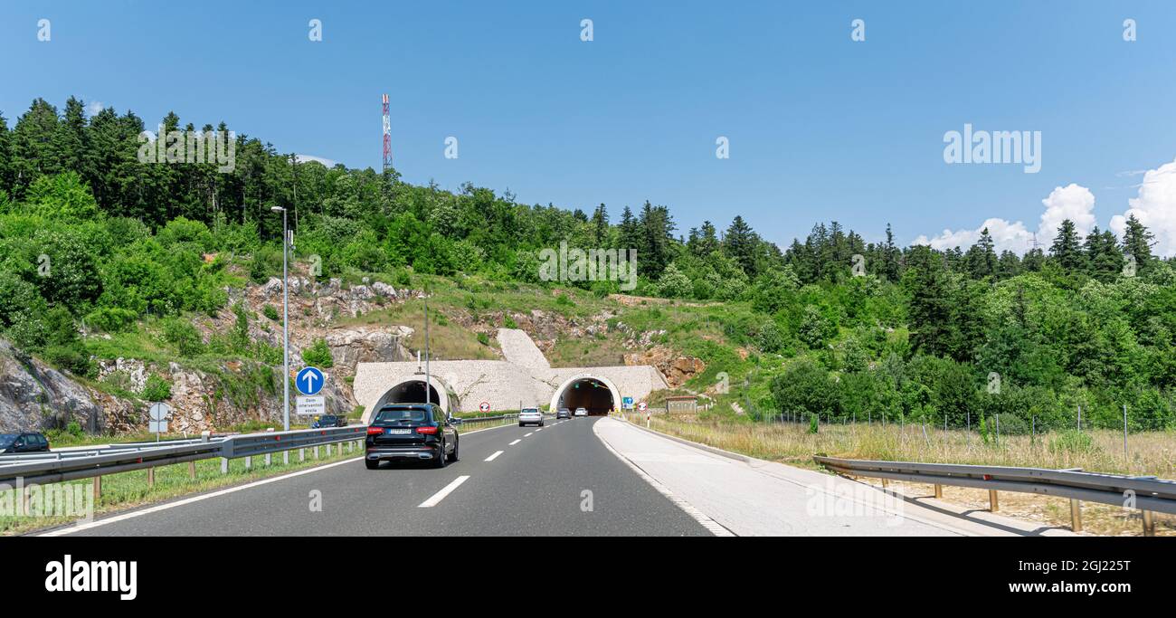 Tunnel on the express road in Rijeka, Croatia Stock Photo - Alamy