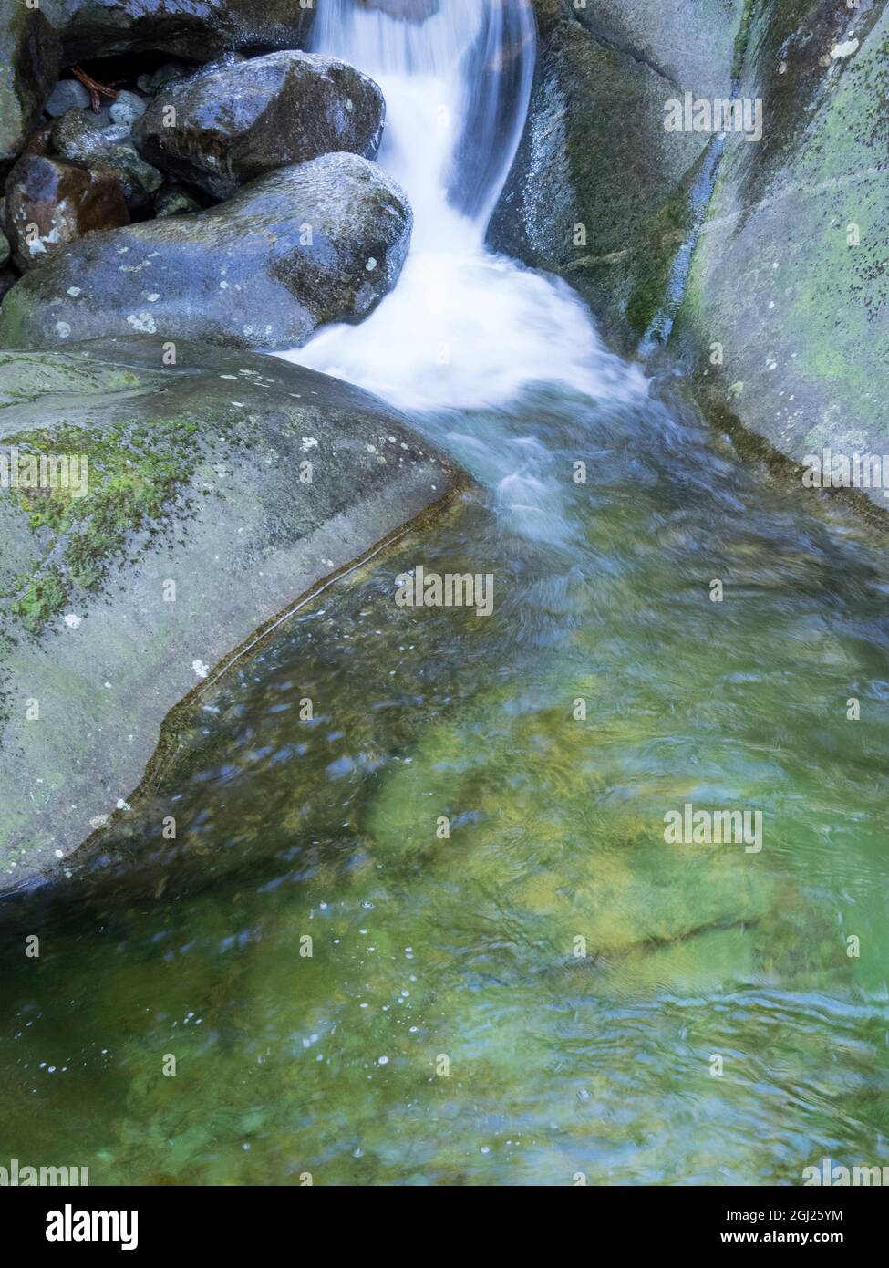 USA, Washington State. Central Cascades, Martin Creek Falls Stock Photo ...