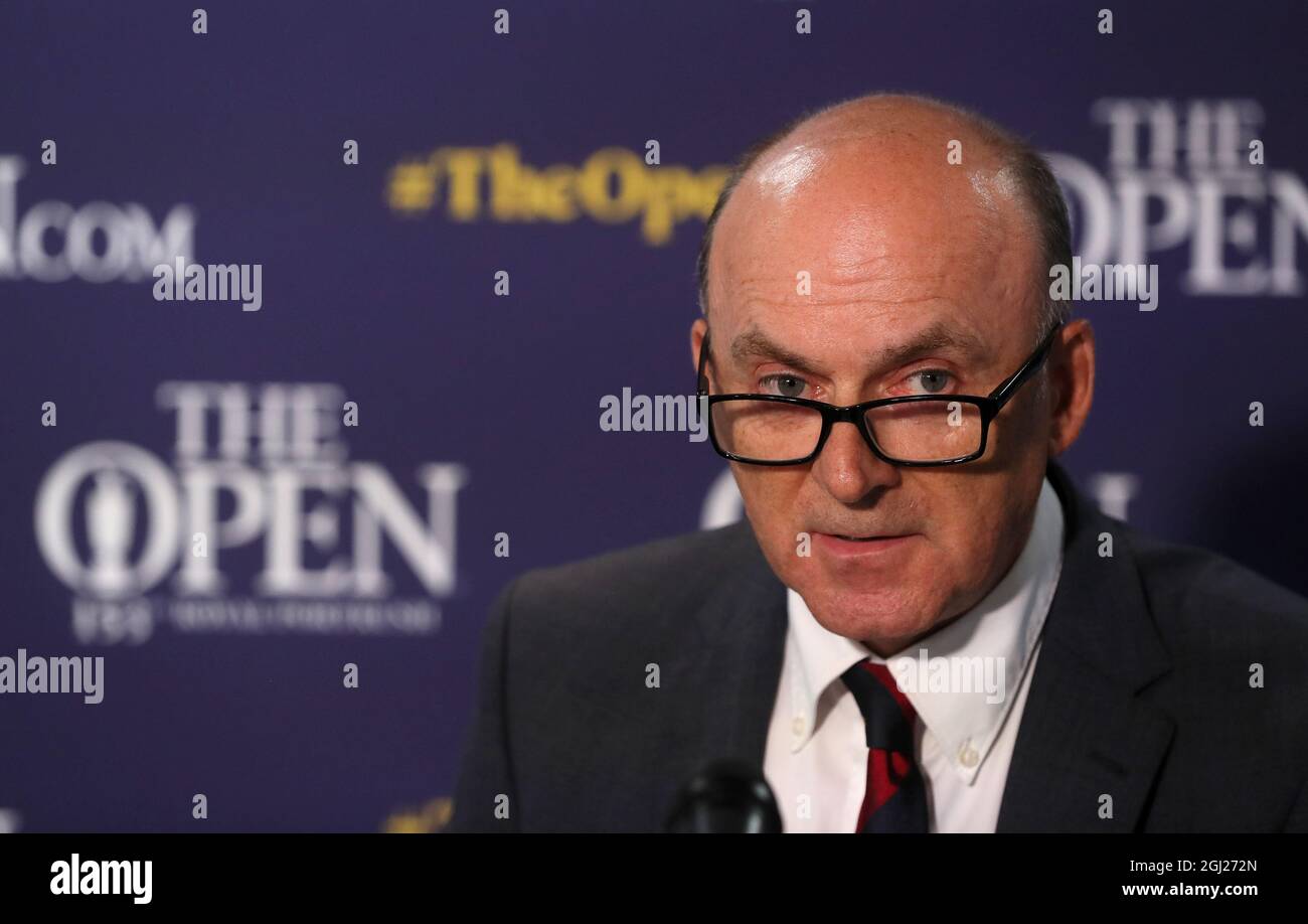 Dr Ian Kerr, Captain of Royal Portrush, during the announcement that ...