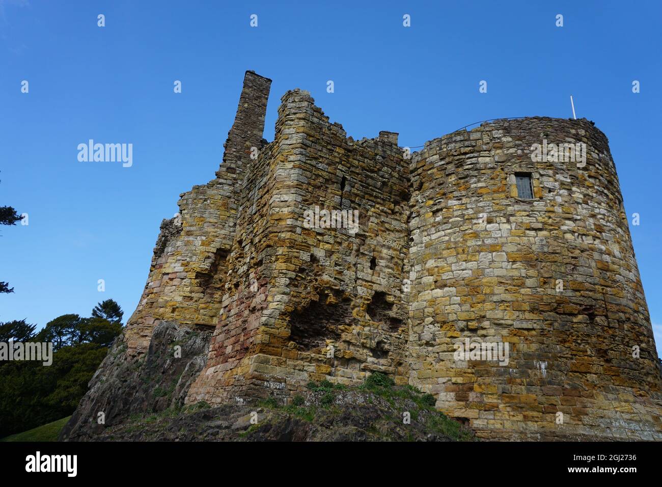 Dirleton Castle east Lothian Stock Photo - Alamy