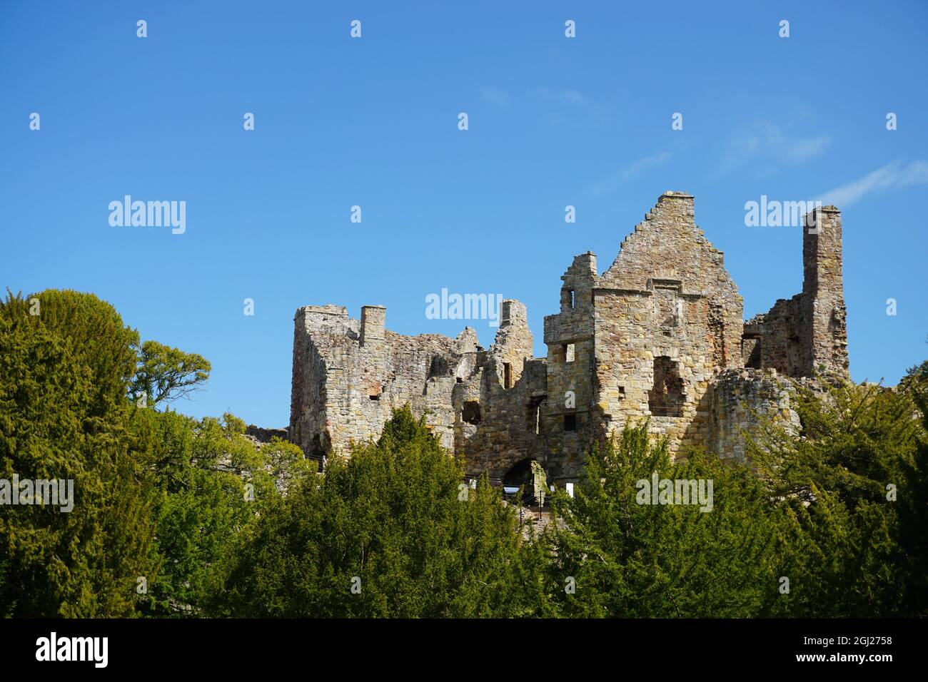 Dirleton Castle east Lothian Stock Photo - Alamy