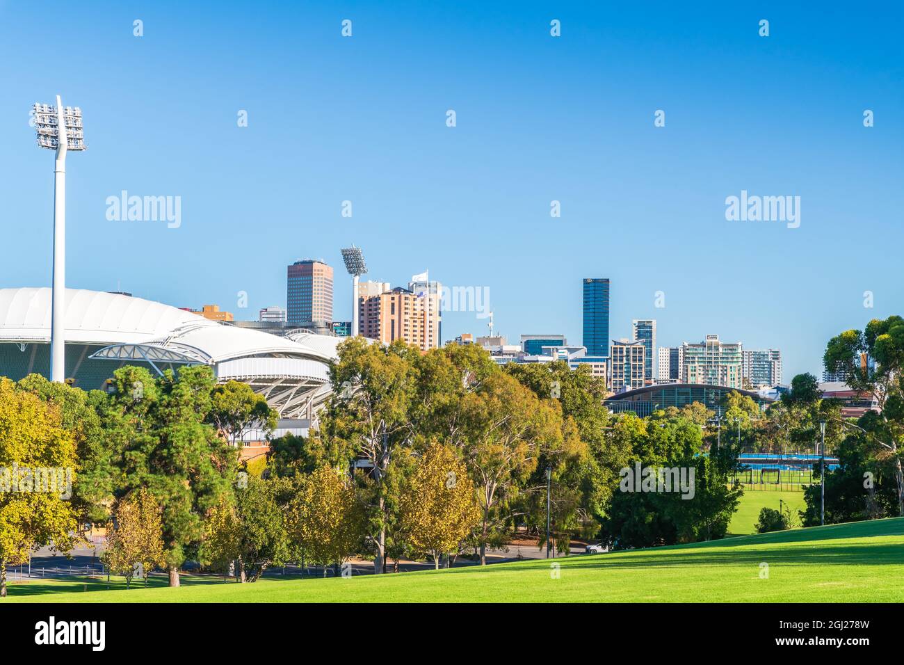 Adelaide, South Australia - April 4, 2021: Adelaide city skyline viewed ...