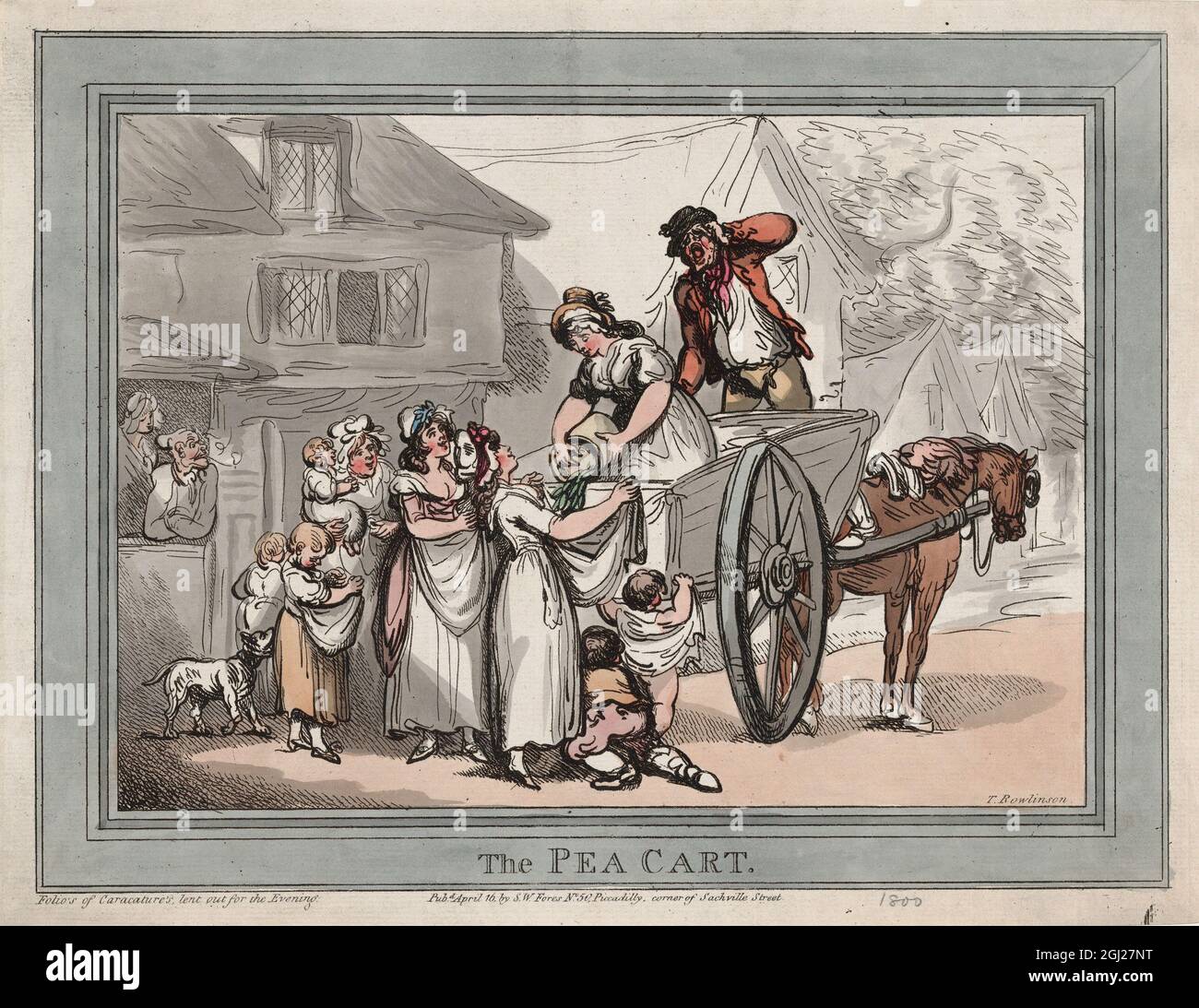The Pea Cart 1788 Artist: Thomas Rowlandson (1756-1827) an English ...