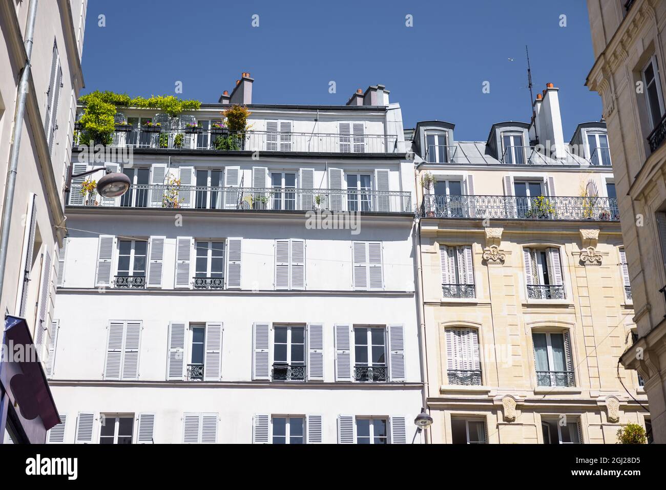 View of the beautiful buildings in Paris. France Stock Photo - Alamy