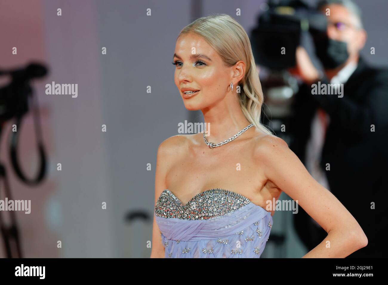 Leonie Hanne attends the red carpet of the movie "Old Henry" during the ...