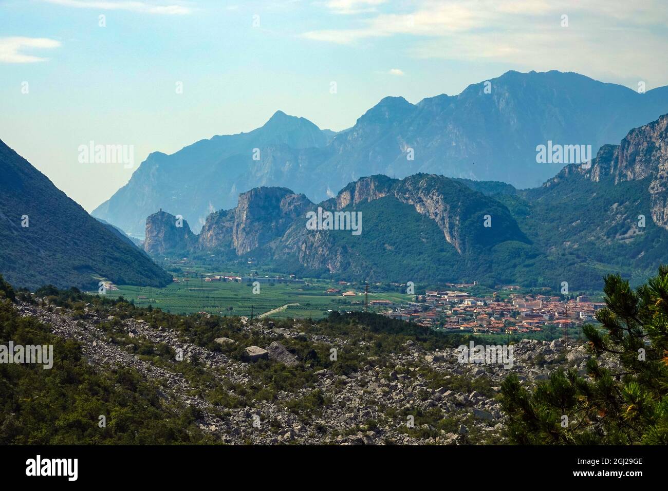 The ancient rockfall of the Biotopo, Marocche di Dro, Arco, Dro, Italy ...
