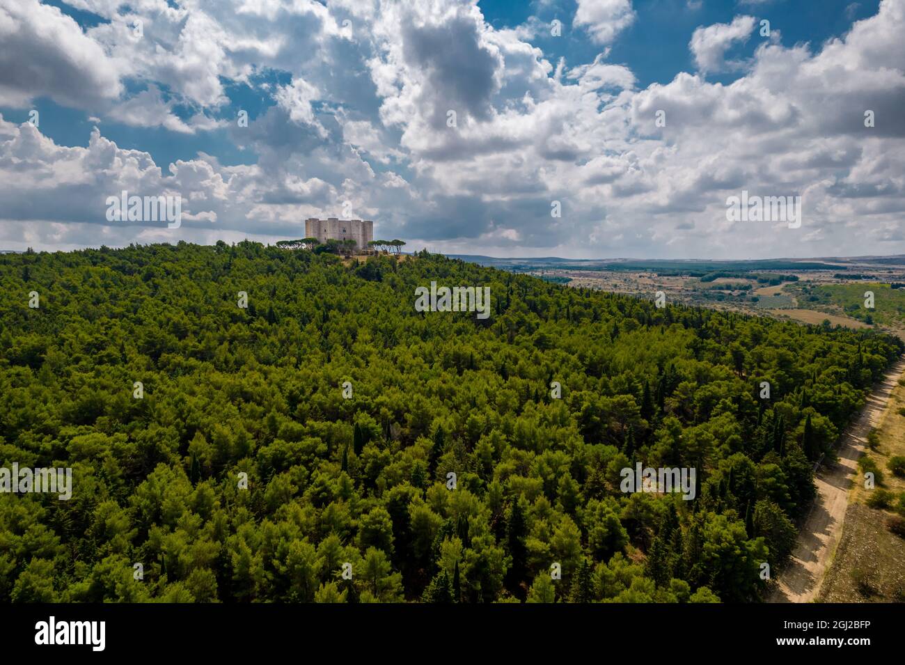 Aerial view of castel del monte hi-res stock photography and images - Alamy