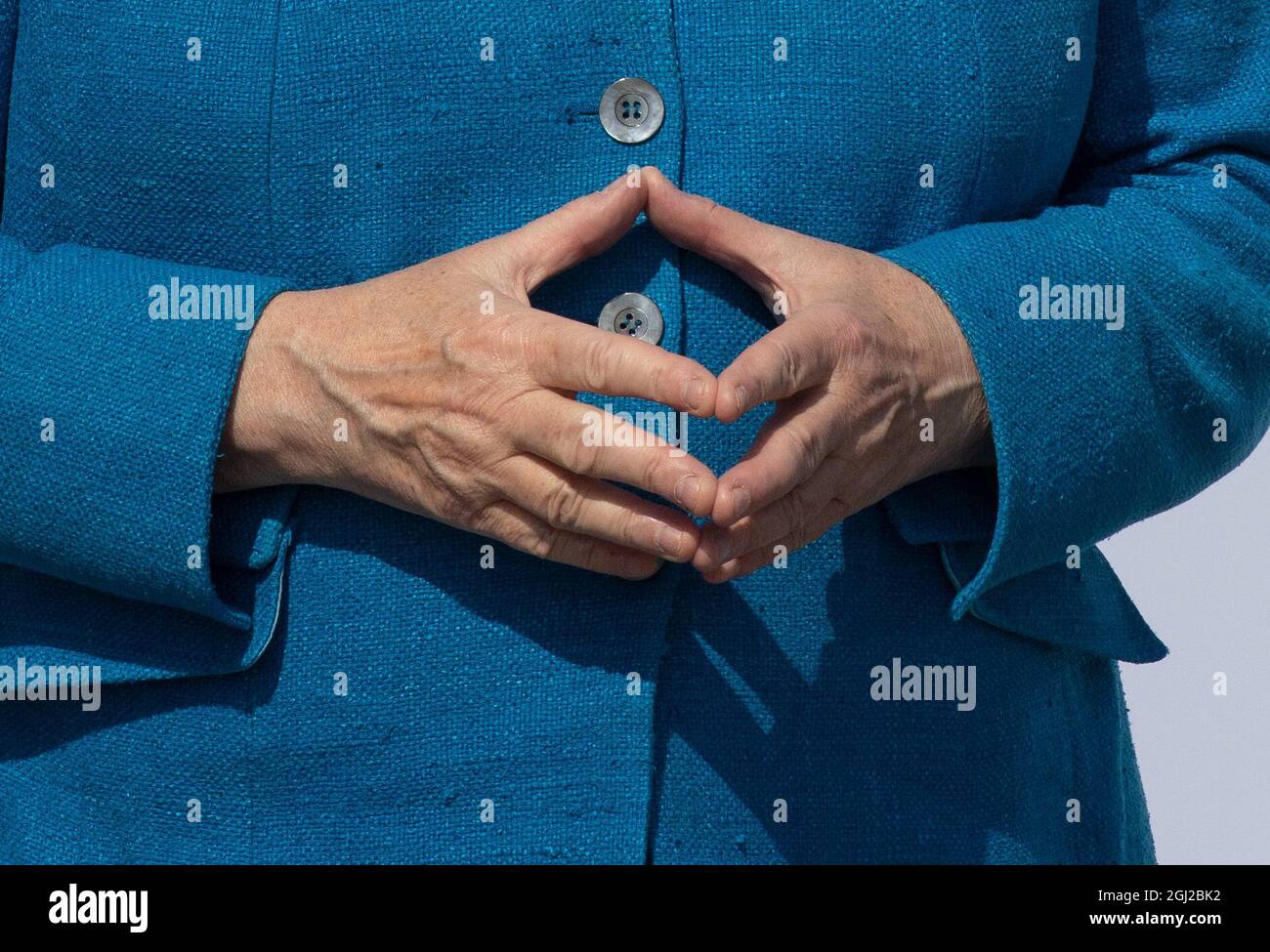 Iserlohn, Germany. 08th Sep, 2021. German Chancellor Angela Merkel (CDU ...