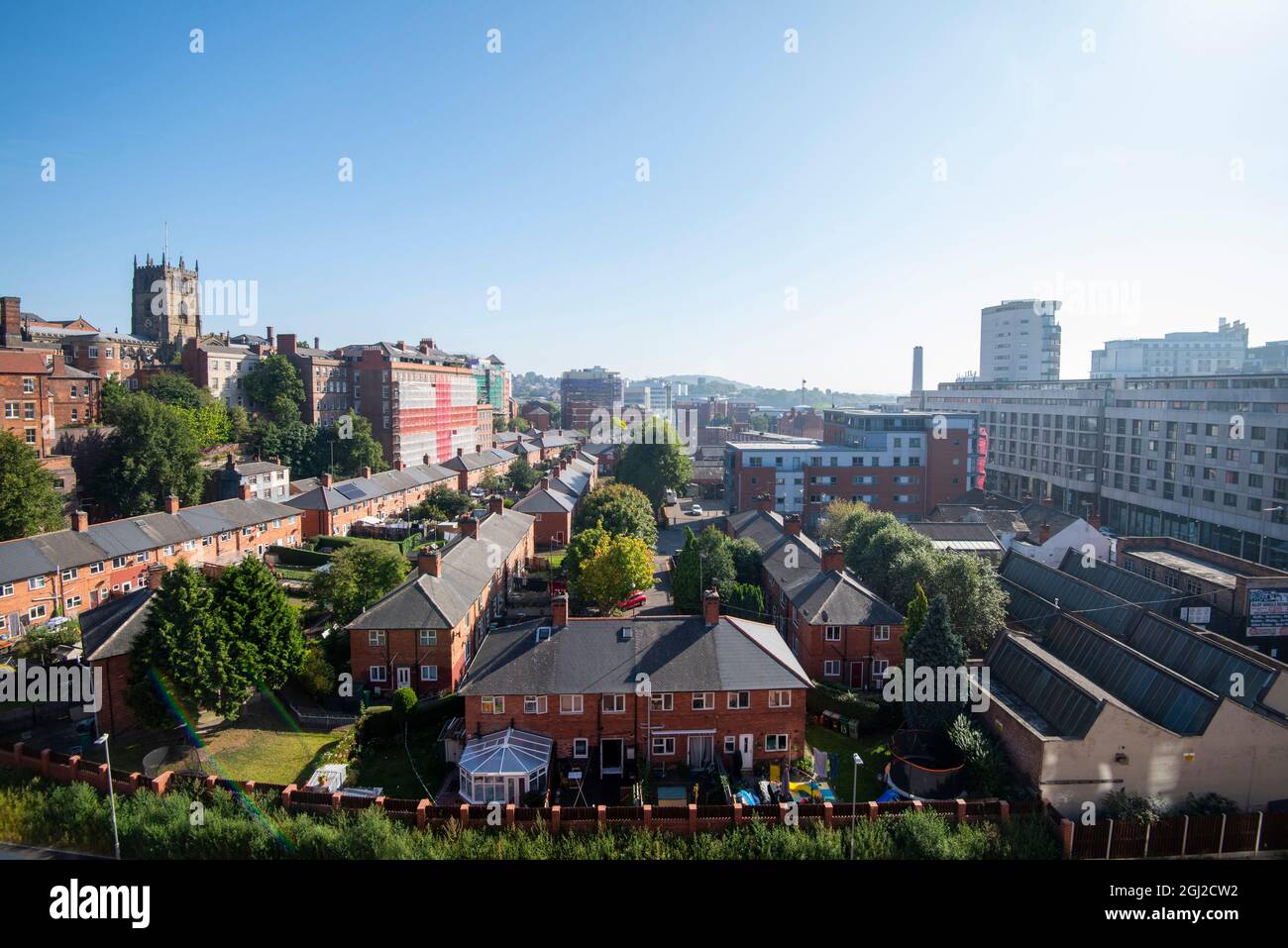 The Cliff Road / Narrow Marsh area of Nottingham City, captured from ...