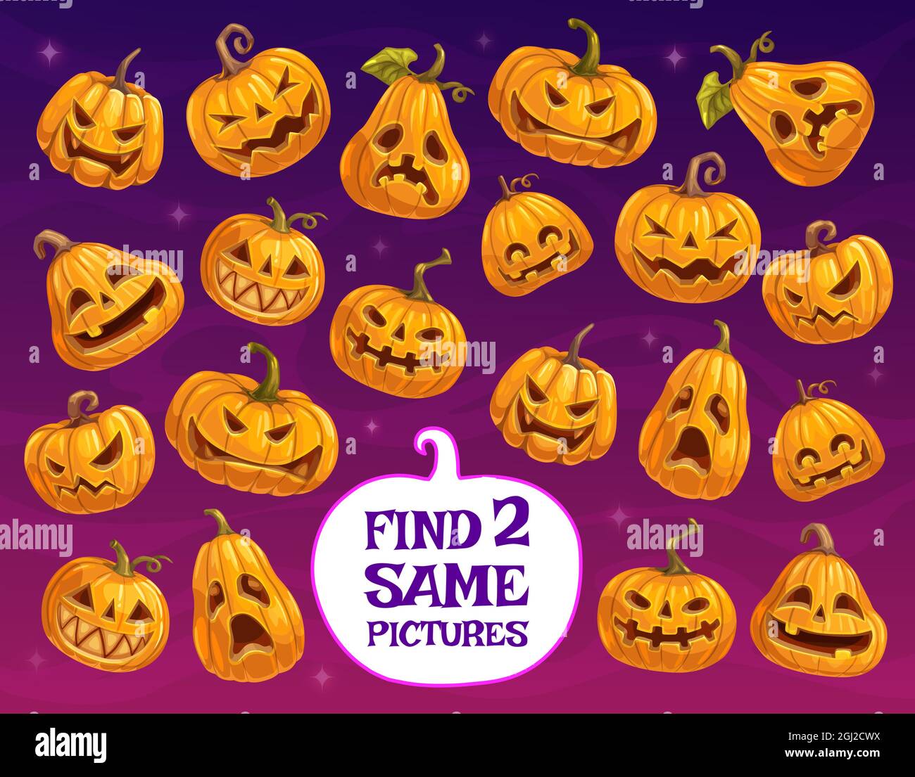 Halloween game or puzzle vector template of kids education design. Find ...