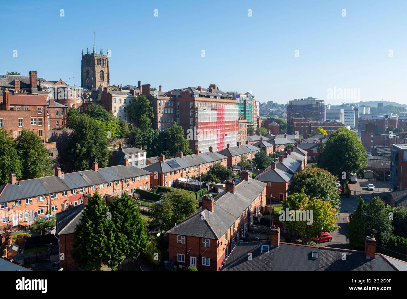 The Cliff Road / Narrow Marsh area of Nottingham City, captured from ...
