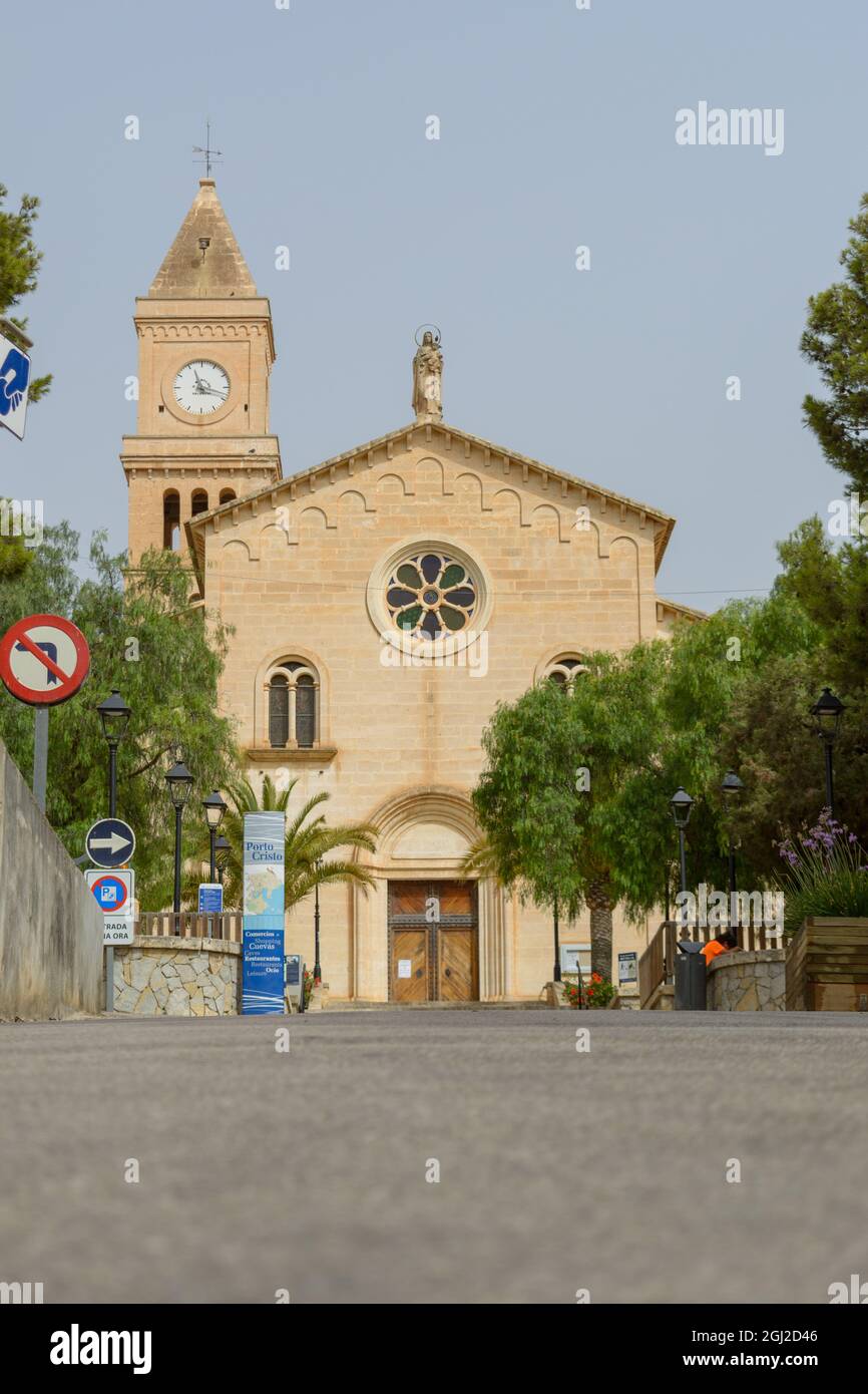 Beautiful building of the parish Church of Nativity of Mary in spanish ...