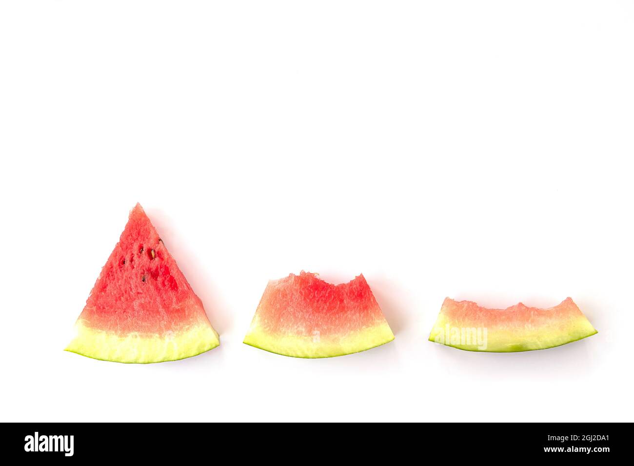 slices of watermelon. watermelon rind. the process of eating a fruit ...
