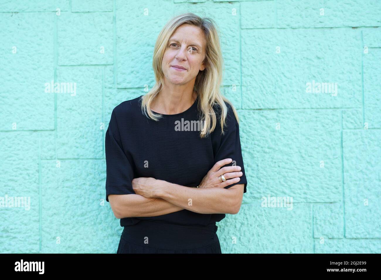 Madrid, Spain. 08th Sep, 2021. French film director Elsa Amiel poses ...