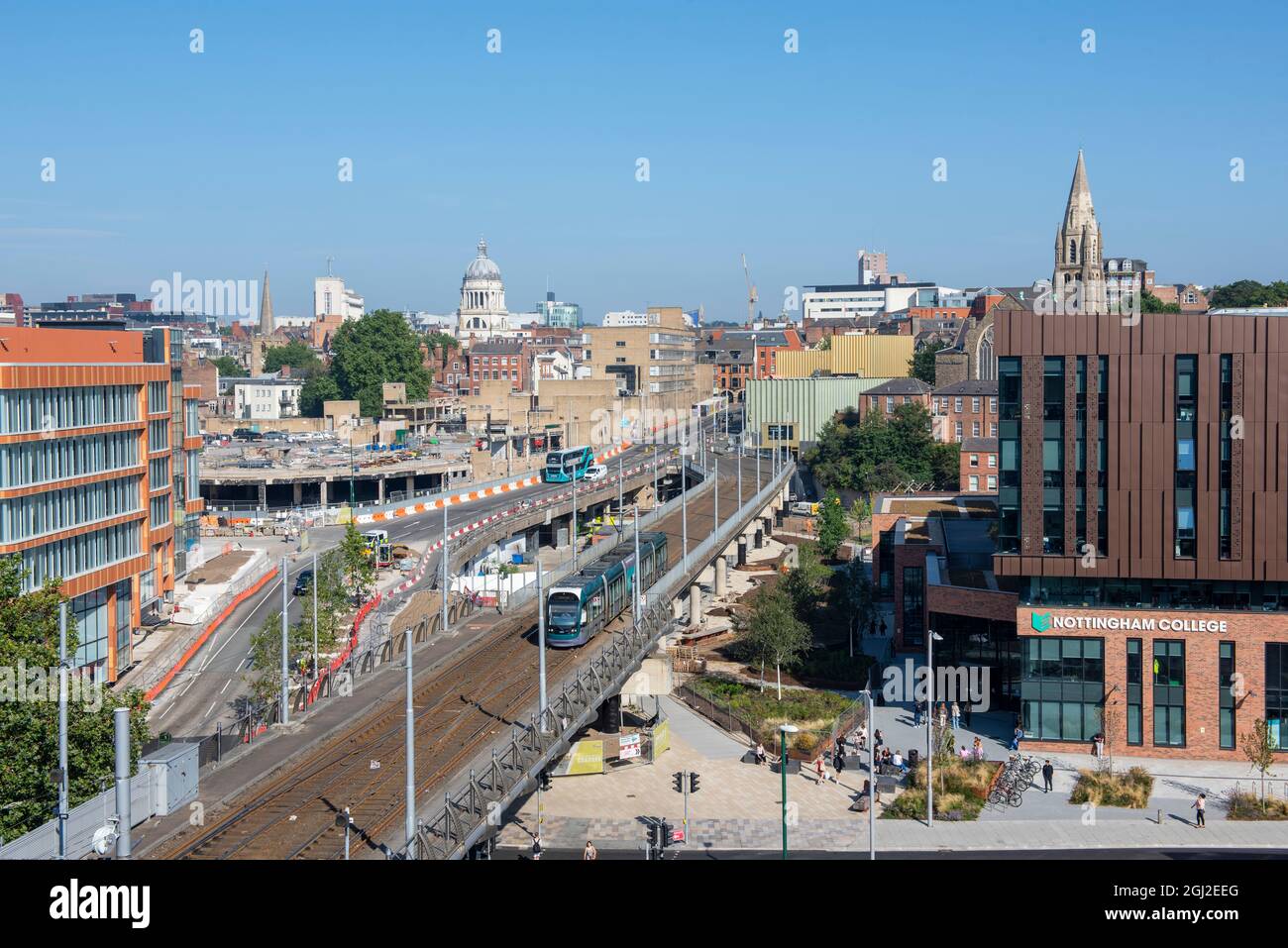 The Southside of Nottingham City, Nottinghamshire England UK Stock ...