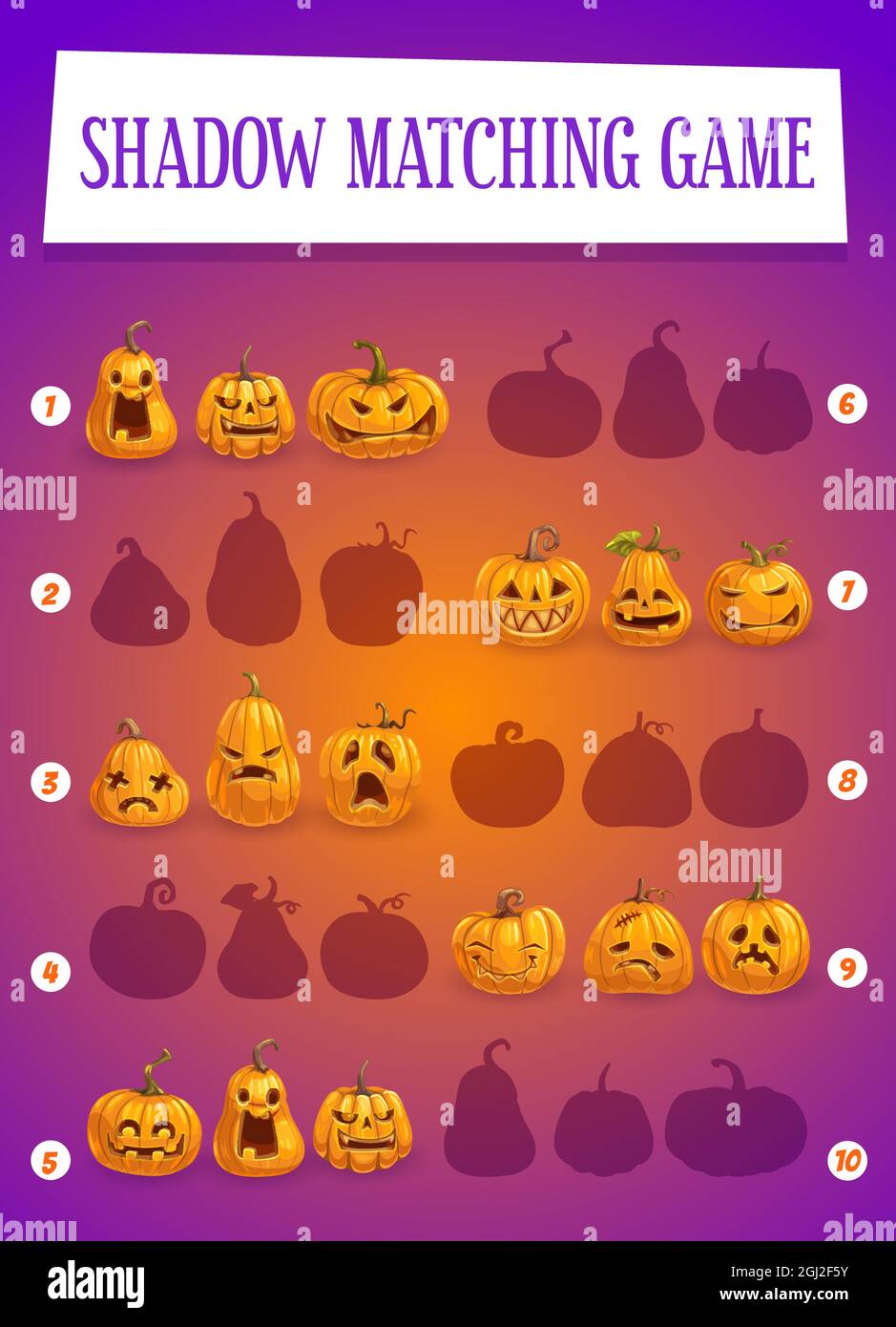 Children playing pumpkins Stock Vector Images - Alamy