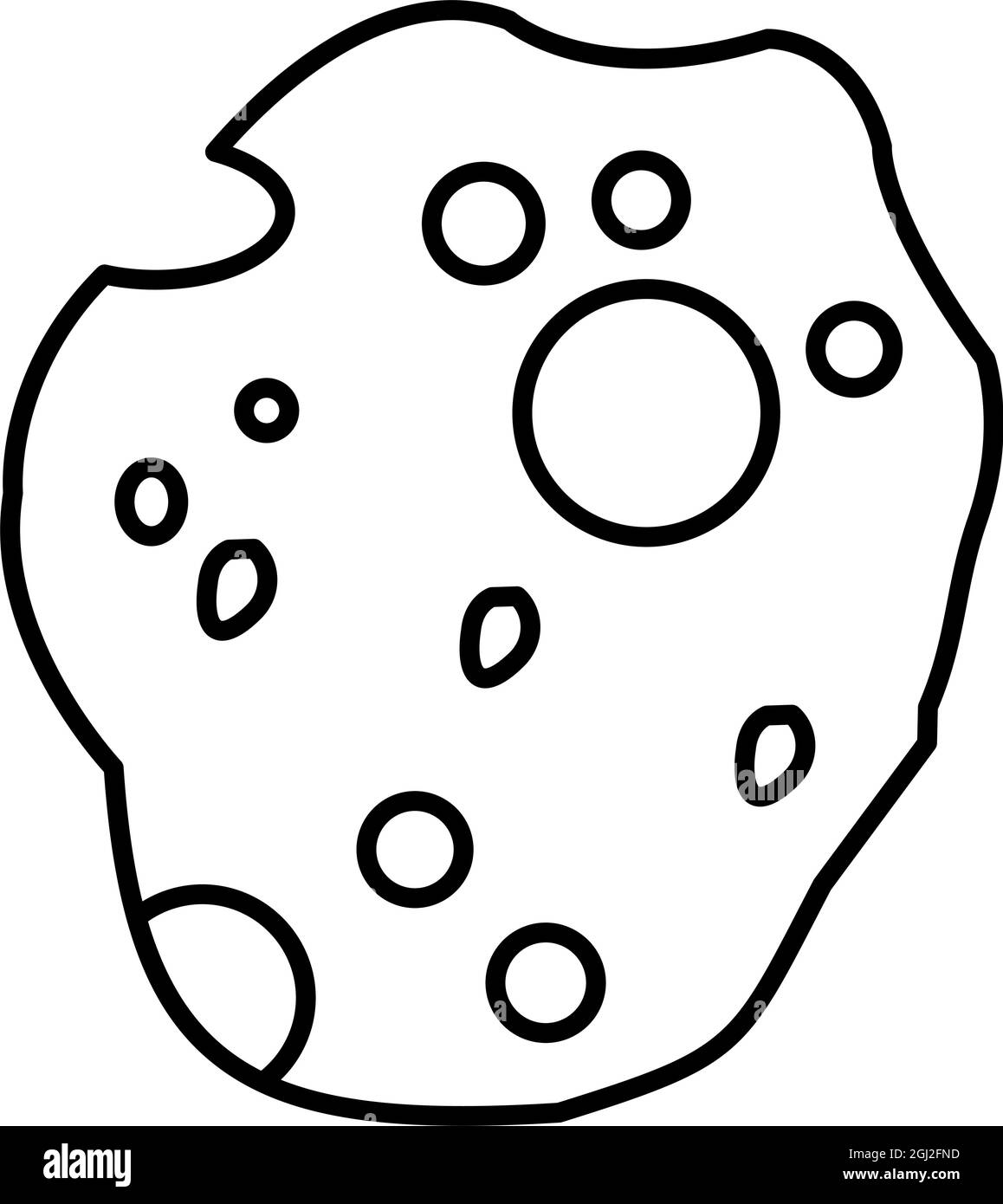 Vector Asteroid Outline Icon Design Stock Vector Image & Art - Alamy