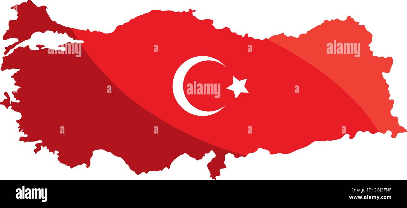 turkey flag in map icon Stock Vector Image & Art - Alamy