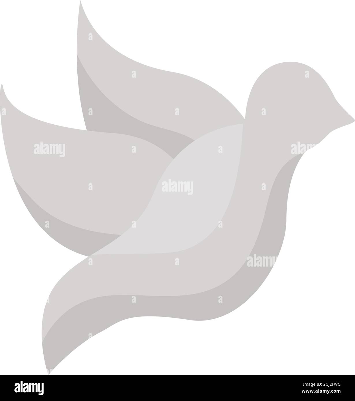 white dove flying silhouette icon Stock Vector Image & Art - Alamy