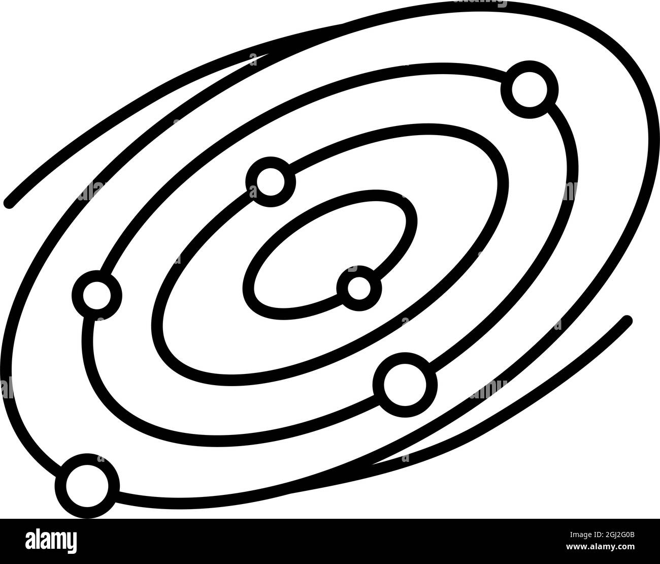 Vector Galaxy Outline Icon Design Stock Vector Image & Art - Alamy