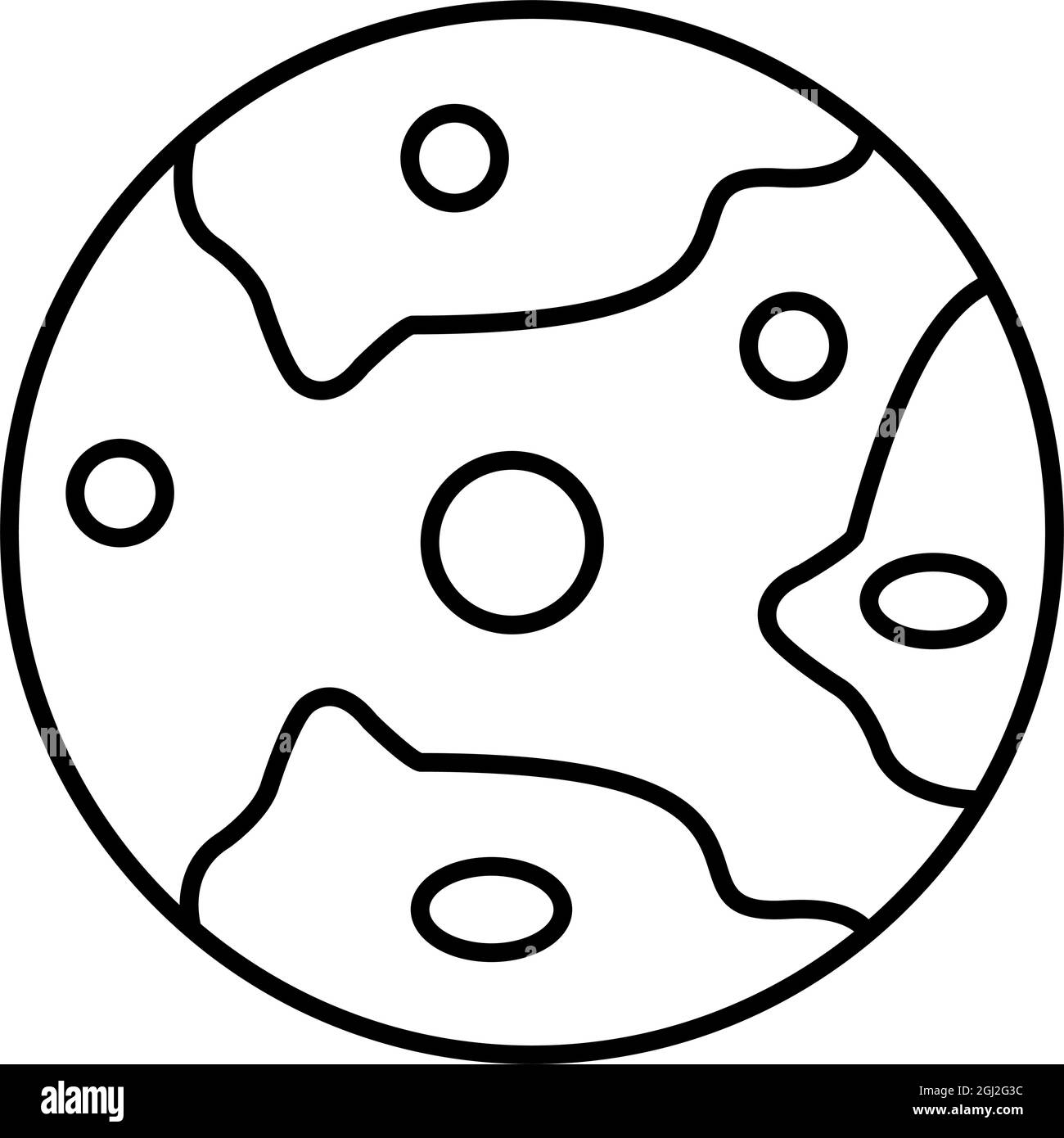 Vector Mars Outline Icon Design Stock Vector Image & Art - Alamy