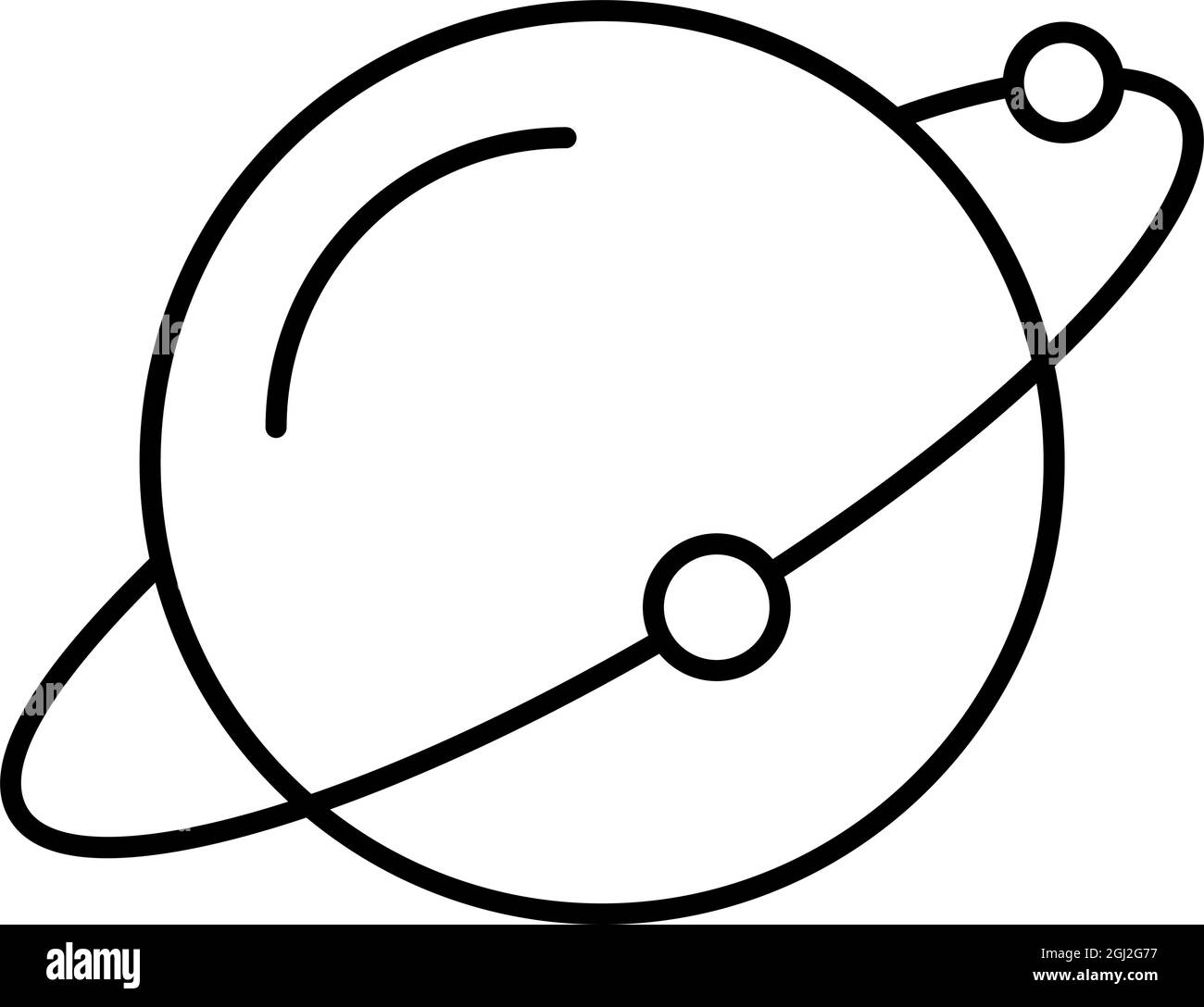 Vector Saturn Outline Icon Design Stock Vector Image & Art - Alamy