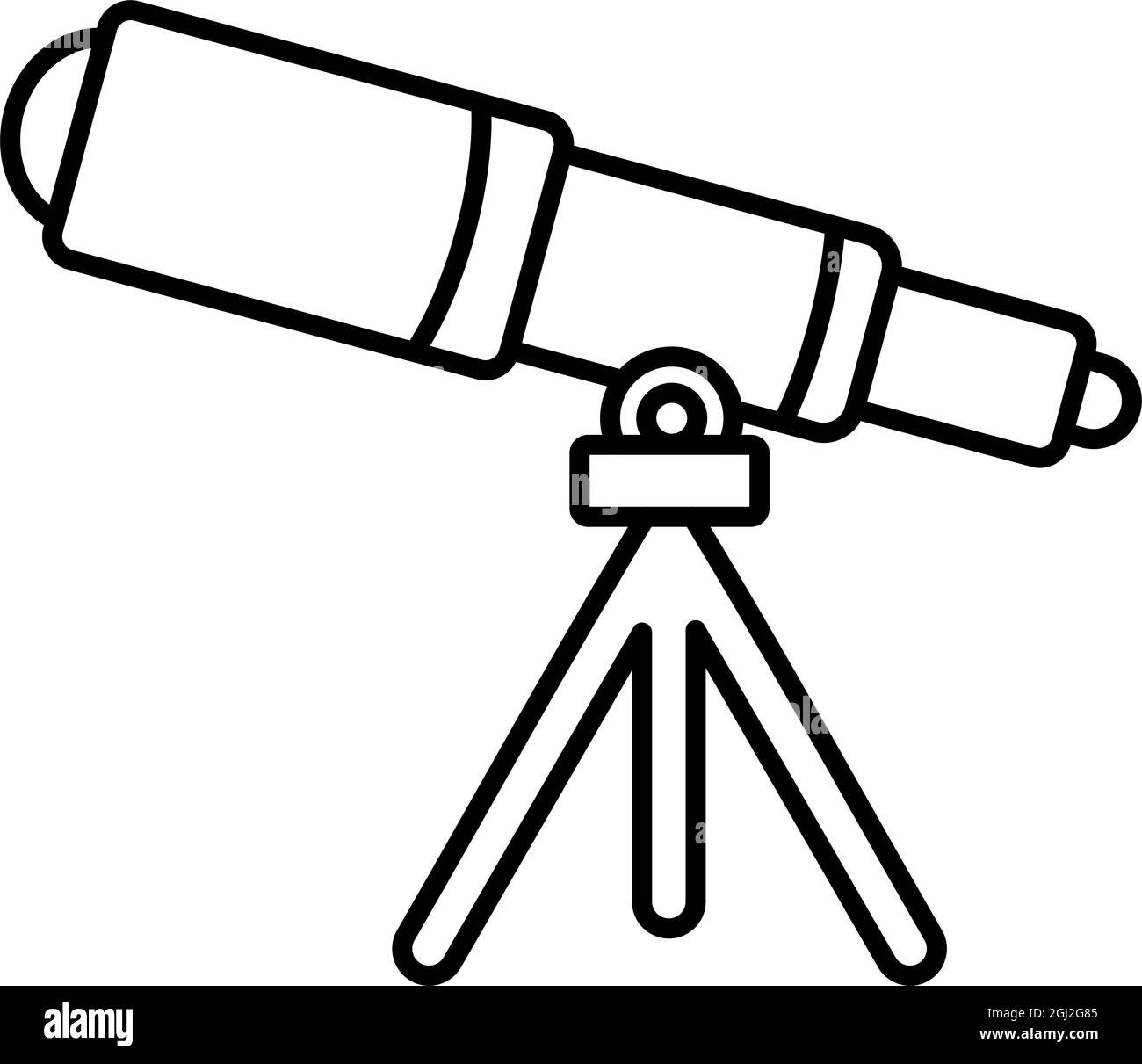 Vector Telescope Outline Icon Design Stock Vector Image & Art - Alamy