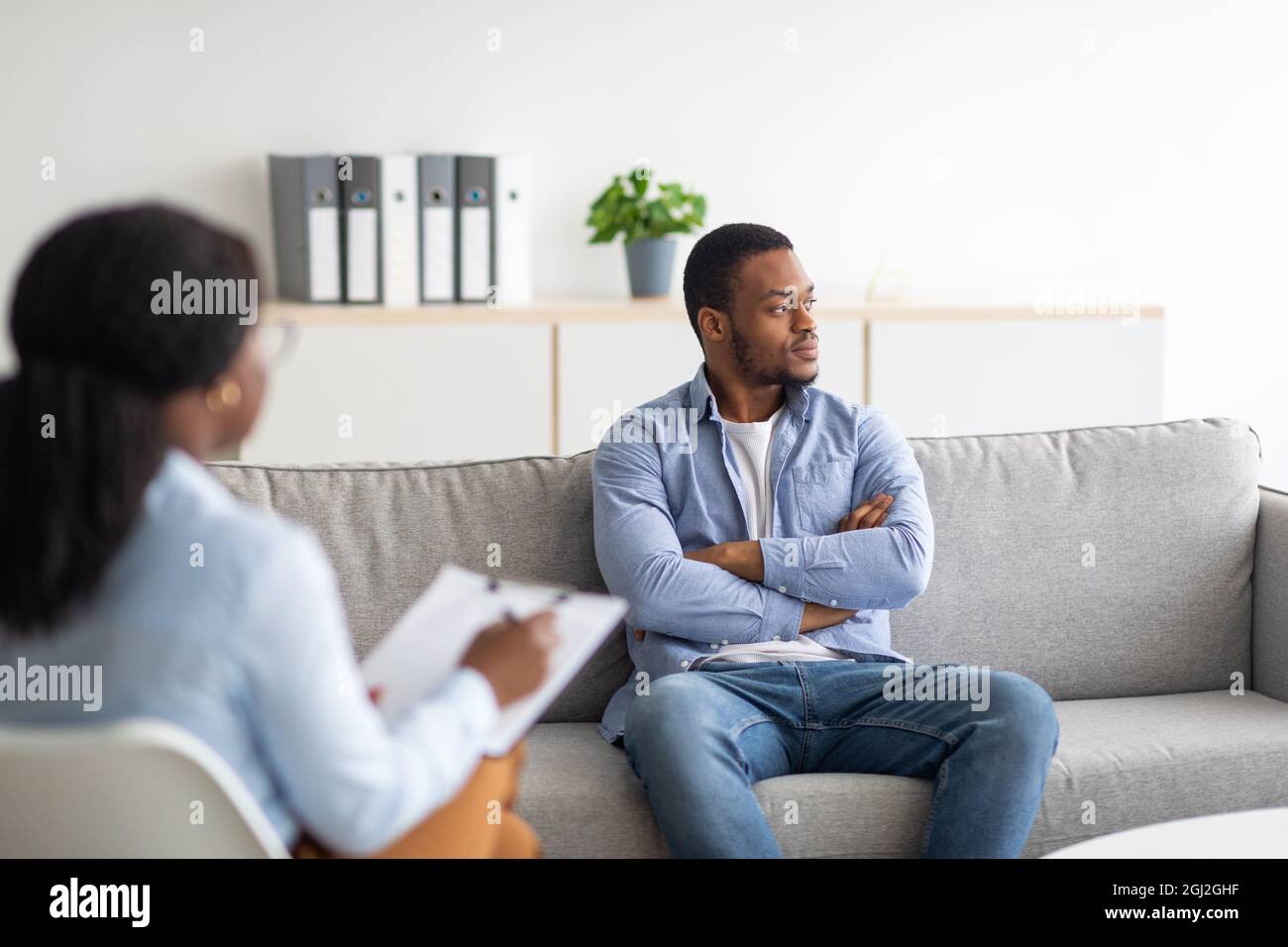 Dealing with client resistance. Professional psychologist working with ...