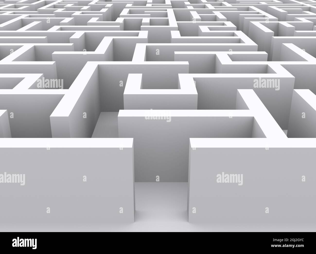 maze isolated on white background Stock Photo - Alamy