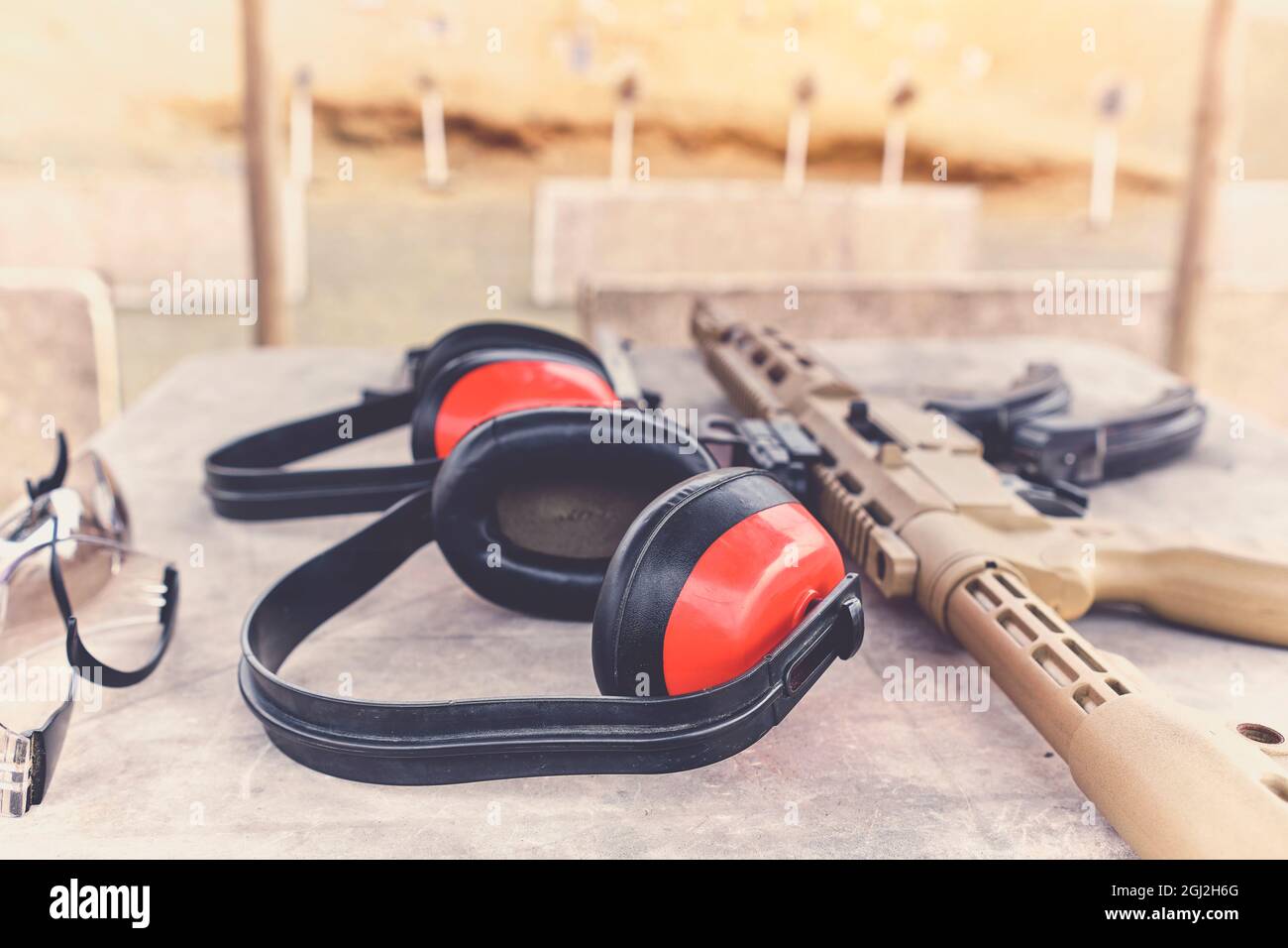 Weapons and military equipment for army, Assault rifle gun, shooting ...