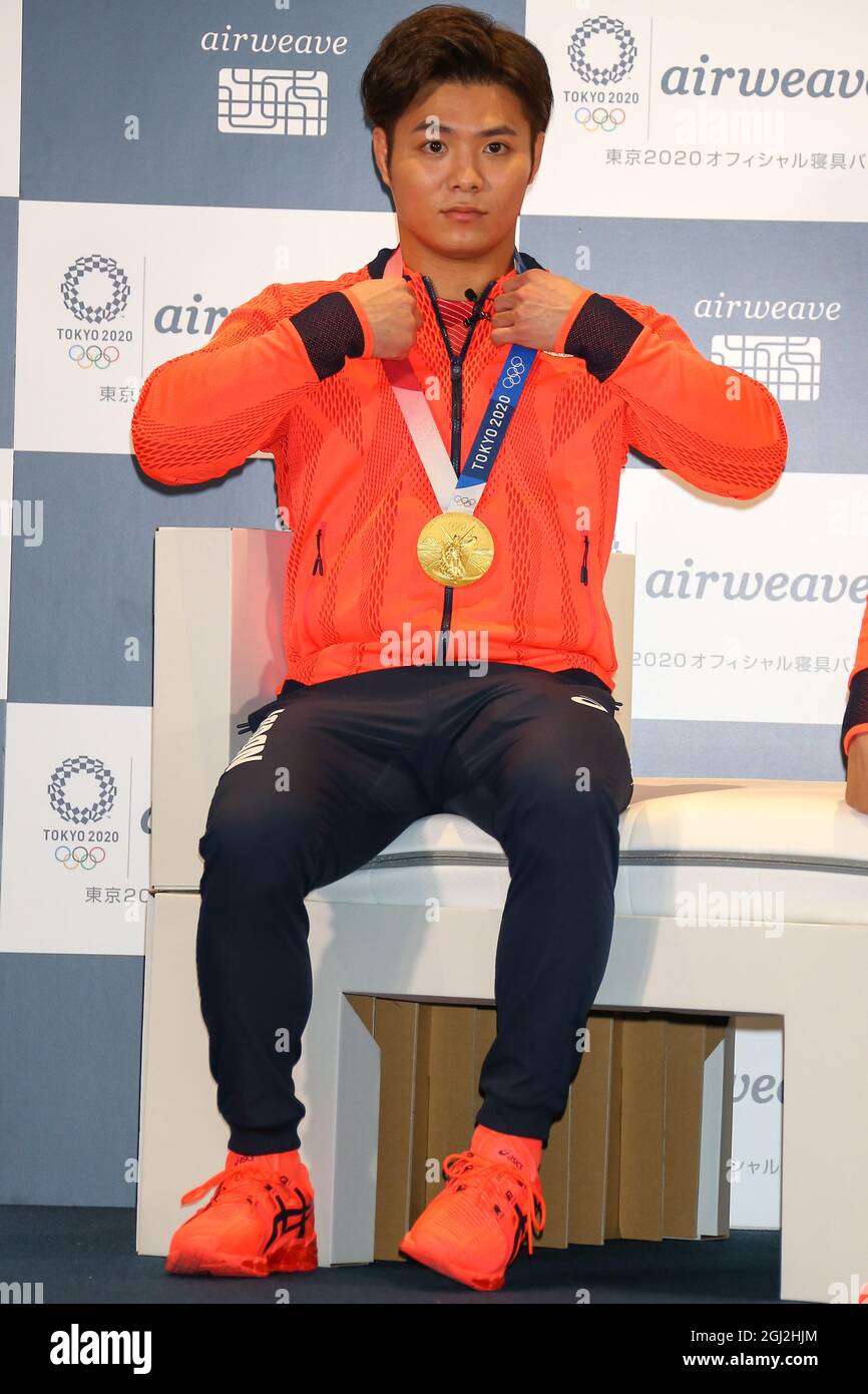 Tokyo, Japan. 08th Sep, 2021. Japanese Judo medalist Hifumi Abe attends ...