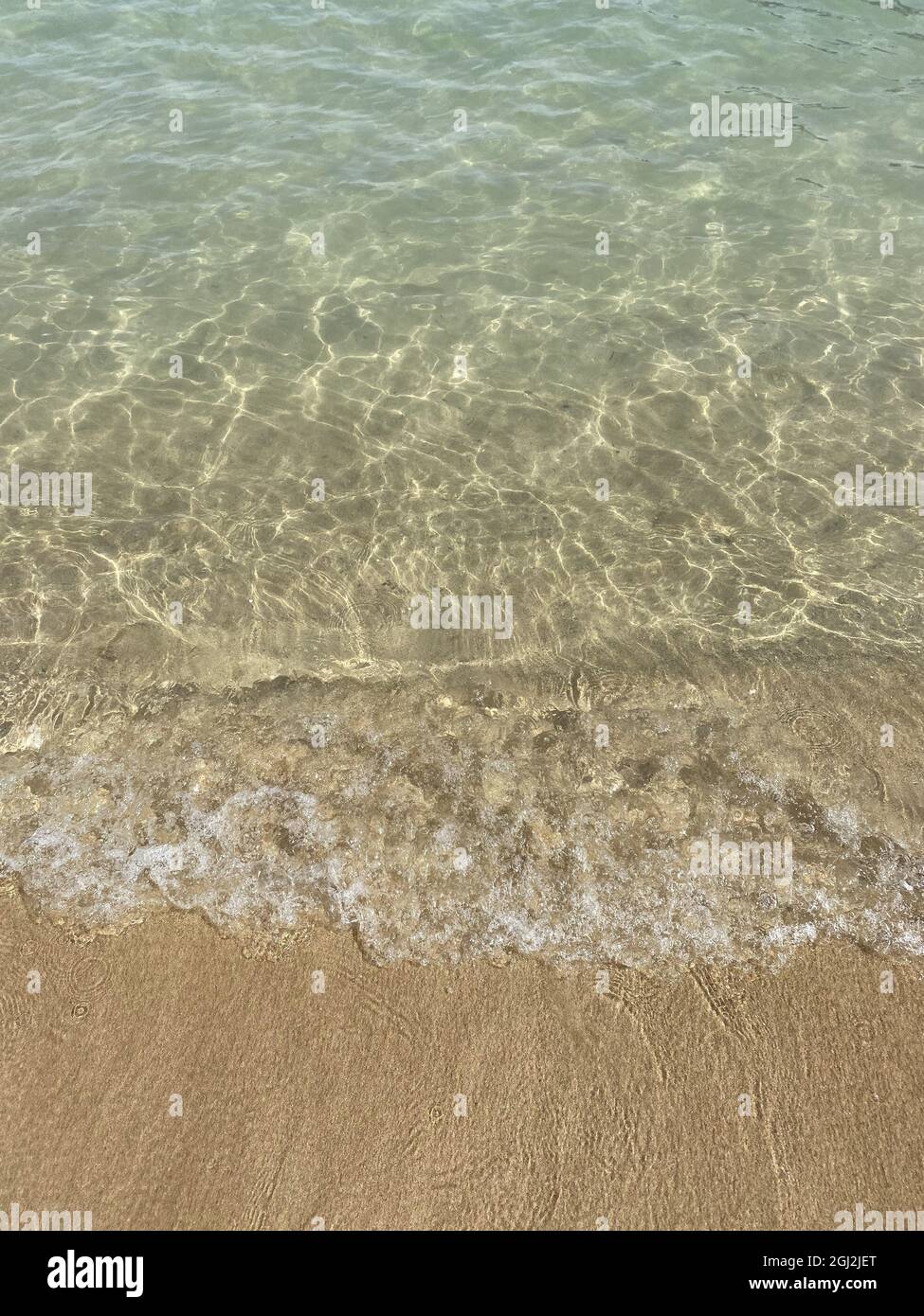 Crystal clear water in Quemado beach in al hoceima Stock Photo - Alamy
