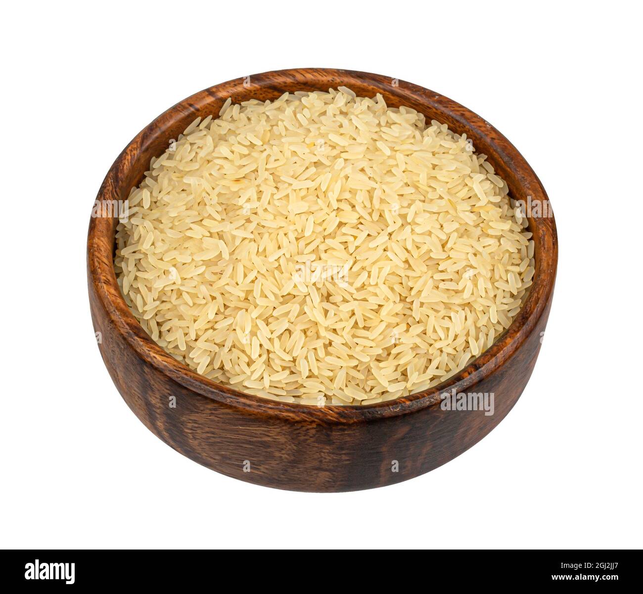 Parboiled rice isolated on white background Stock Photo - Alamy