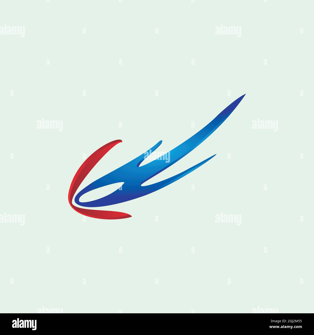abstract wave arrow logo icon flat design vector graphic concept Stock ...