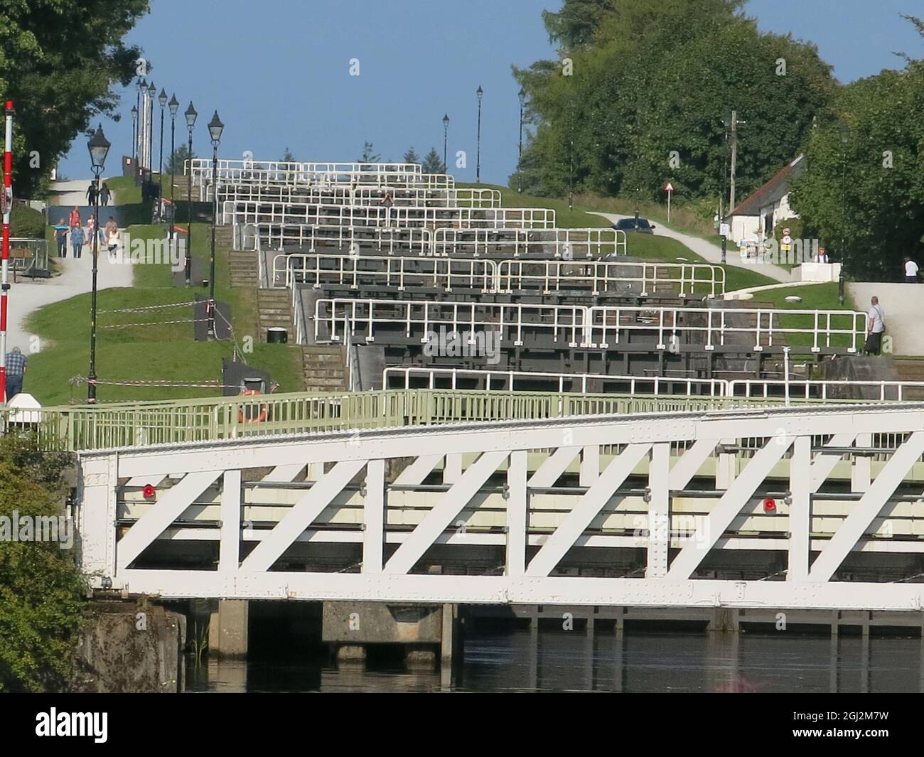 Neptune's Staircase is a flight of eight locks on the Caledonian Canal ...