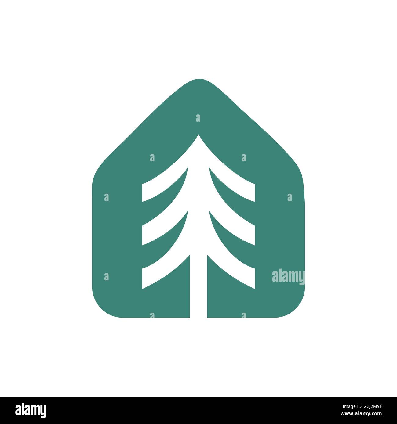 abstract tree logo icon flat vector concept graphic simple stylish ...