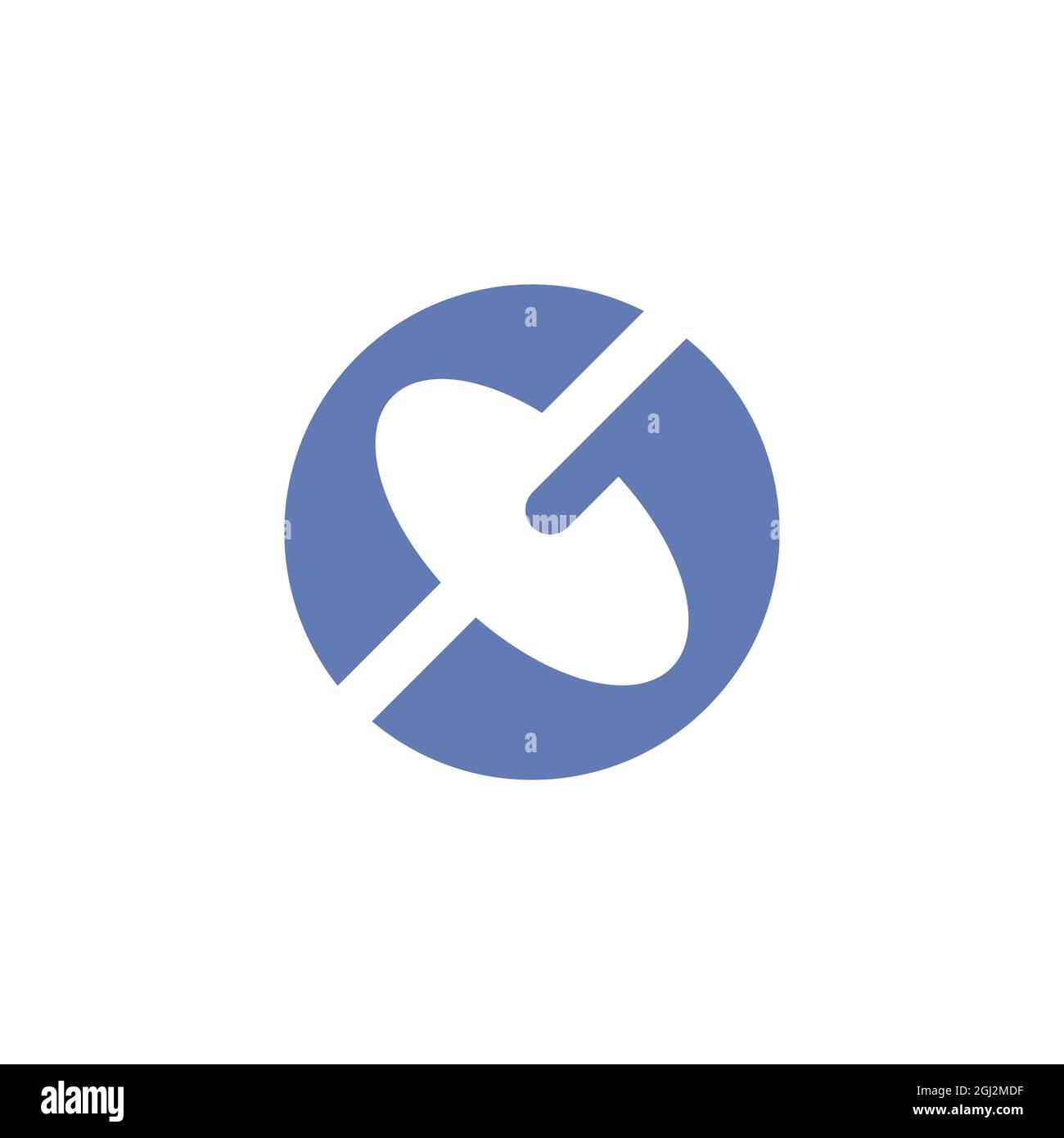 circle letter G icon logo flat vector concept graphic simple stylish ...