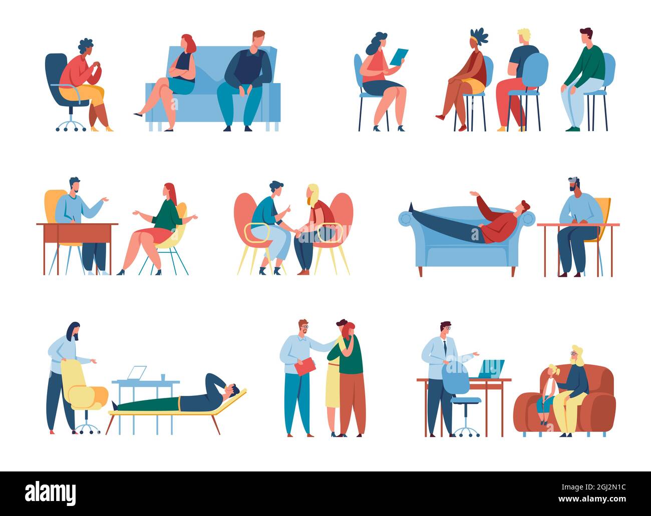Talking therapies Stock Vector Images - Alamy