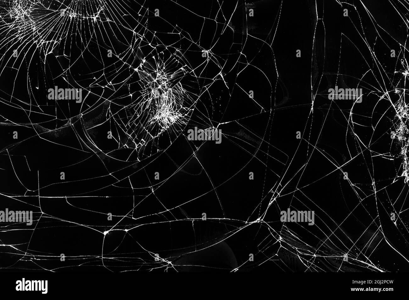 Full screen broken glass white hi-res stock photography and images - Alamy