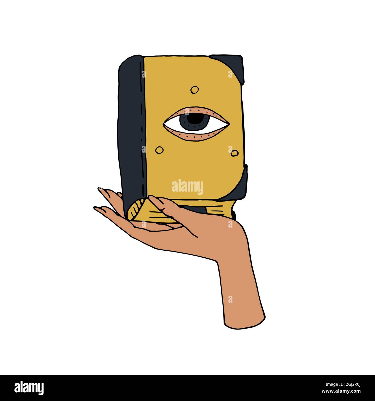 Mystical book cover Stock Vector Images - Alamy