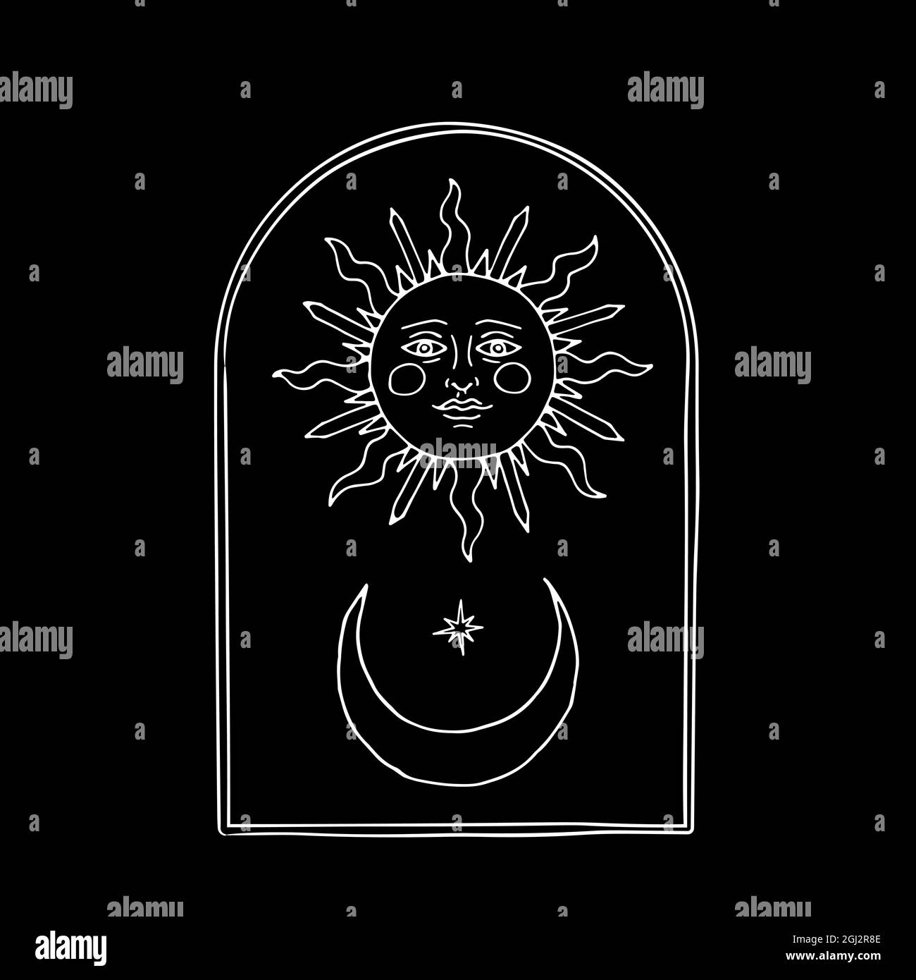 Half Sun Half Moon Drawings