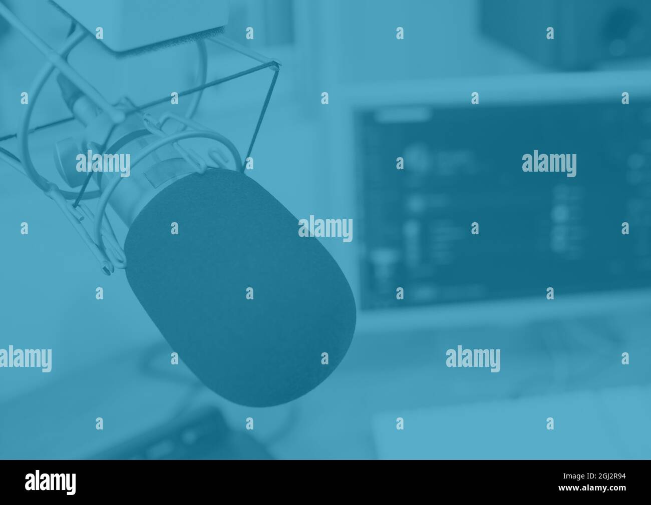 Blue radio background hi-res stock photography and images - Alamy