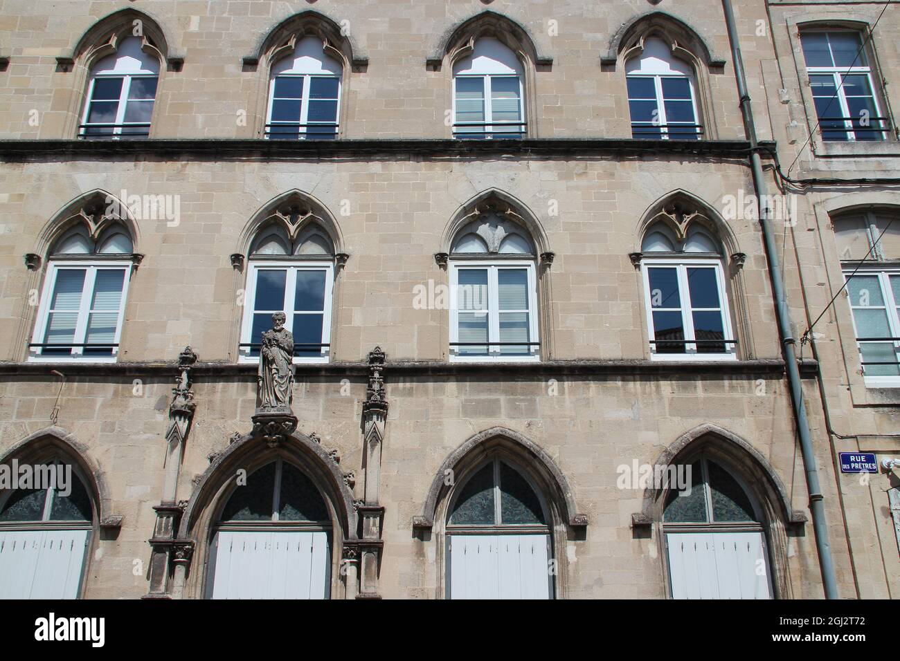 neogothic building (school) in verdun in lorraine (france Stock Photo ...