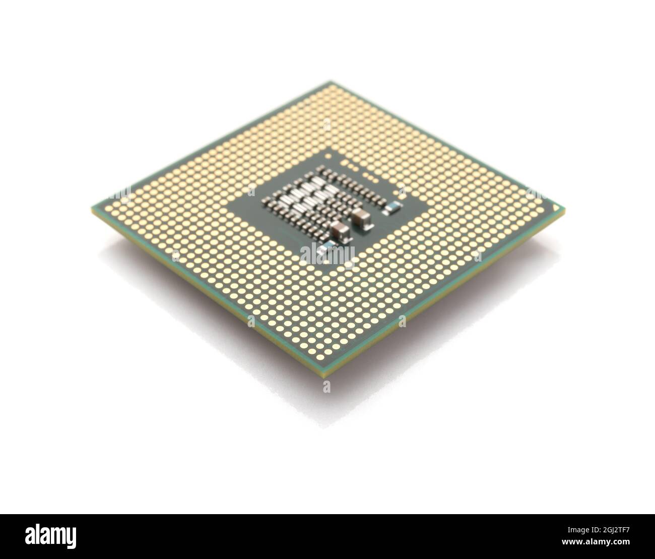 microchip on a white background Stock Photo - Alamy
